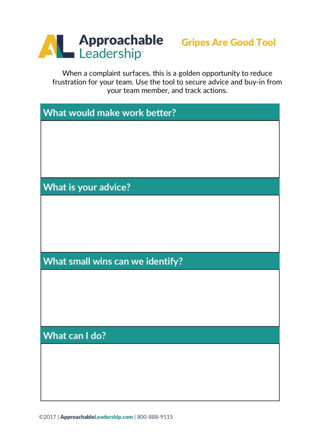 Toolkit - Approachable Leadership