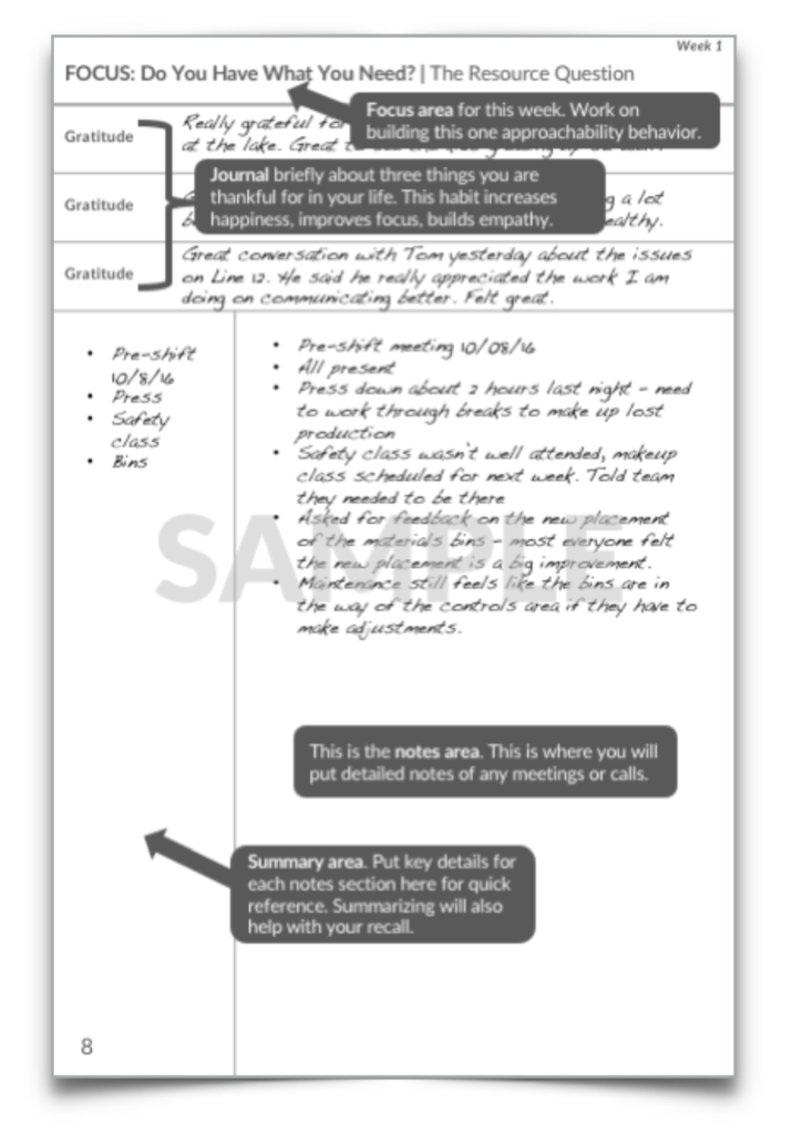 Action Leadership Journal - Approachable Leadership